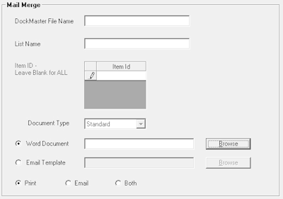 Mail Merge | DockMaster Documentation
